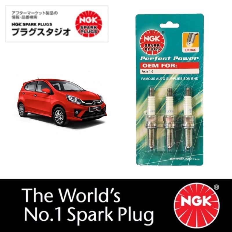 LKR6C-BP3 NGK Standard Spark Plug for Perodua Axia (3pcs per set ...
