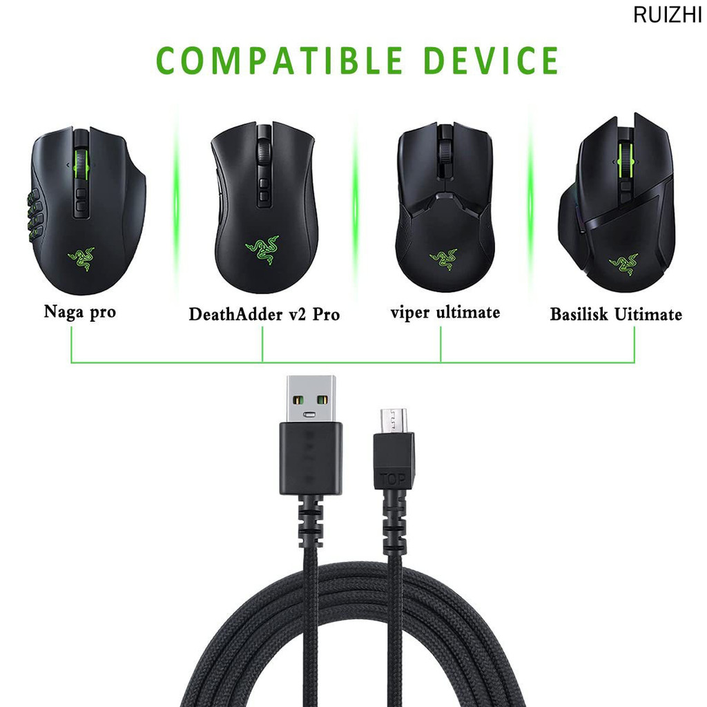 USB Charging Cable for Razer Naga Pro DeathAdder V2 pro Razer Basilisk ...
