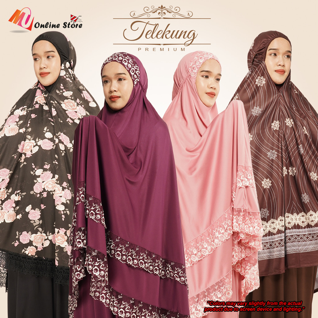 MU TELEKUNG DEWASA PLAIN DAN PRINTED /TELEKUNG MUSLIMAH /TELEKUNG ...