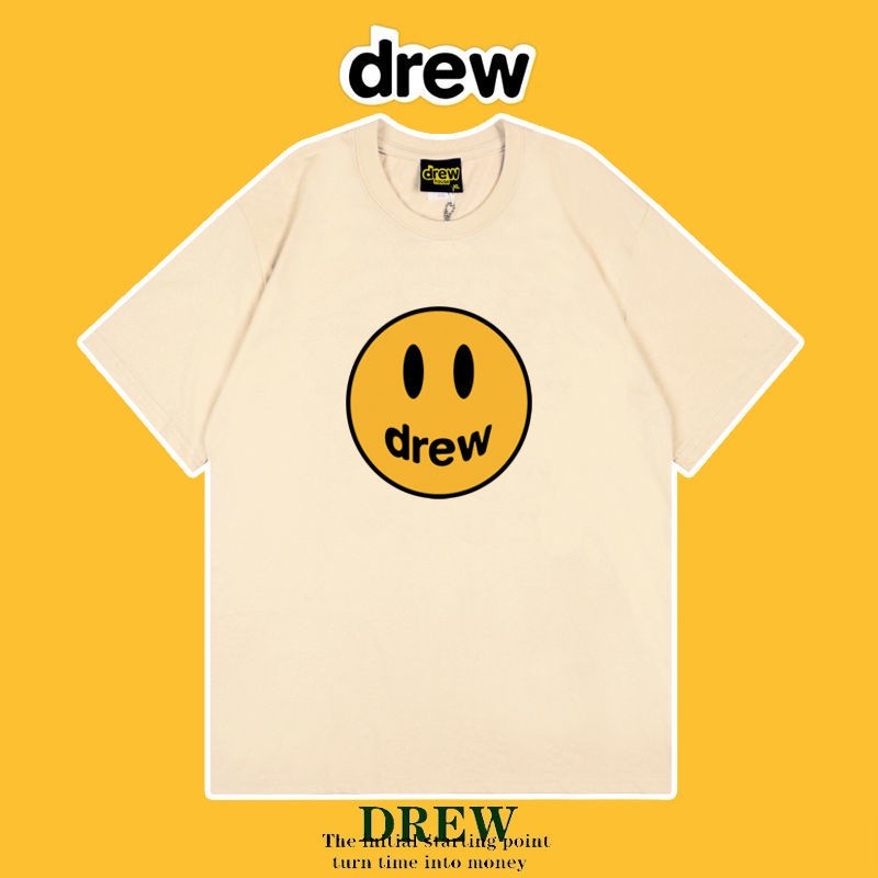drew house Justin Bieber short-sleeved men's and women's American niche ...