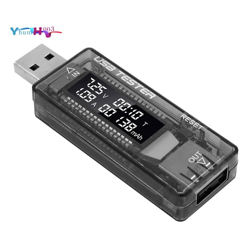 USB Tester Current Voltage Charger Capacity Tester Volt Meter Display ...