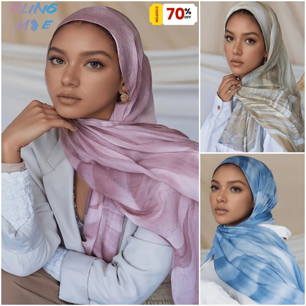 Selendang Tudung hijab galeria hijabistahub 1pc Boho Chic Polyester ...