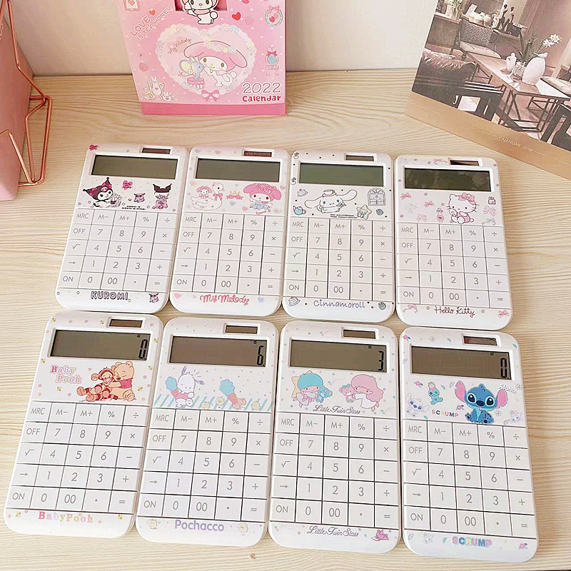 Cartoon Cute Cinnamon Dog Kuromi Calculator Student Girl Heart High ...
