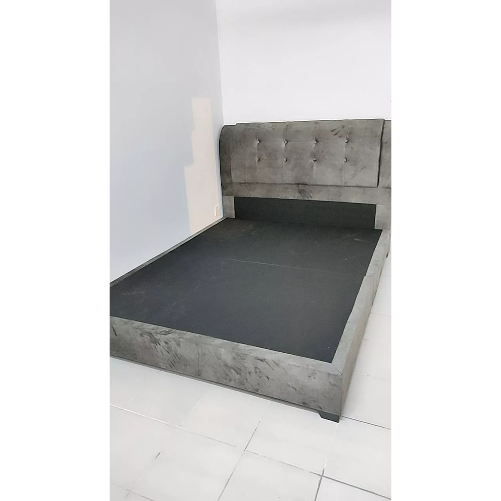 🔥Termurah 🔥Katil Baldu Kelabu Divan Katil Super Single Katil Kelabu ...