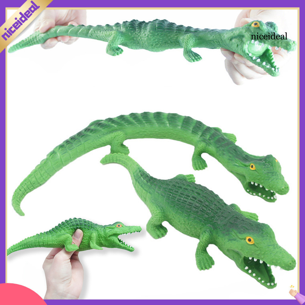 Green Crocodile Squeeze Toy Slow Rebound TPR Stress Relief Stretch ...