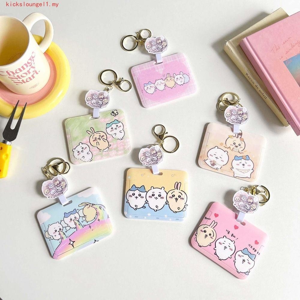 KICKSLOUNGEL Chiikawa Card Holder, Credit ID Card Cartoon Periphery ...
