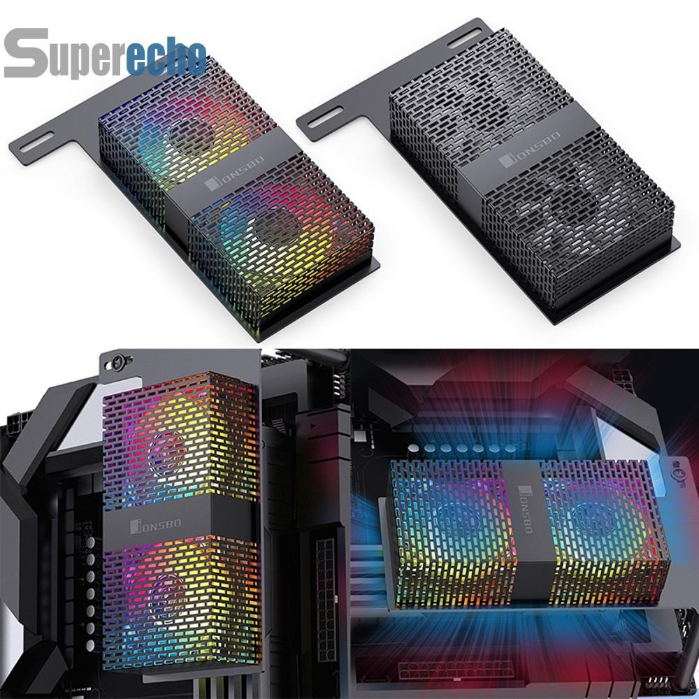 Memory Heat Sink 4Pin PWM Dual 5020 Fans RAM Radiator 5V 3PIN ARGB for DDR4 DDR5 [superecho.my ...