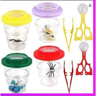 Outdoor Exploration Kit Insect Magnifying Jar Clear Container Butterfly ...