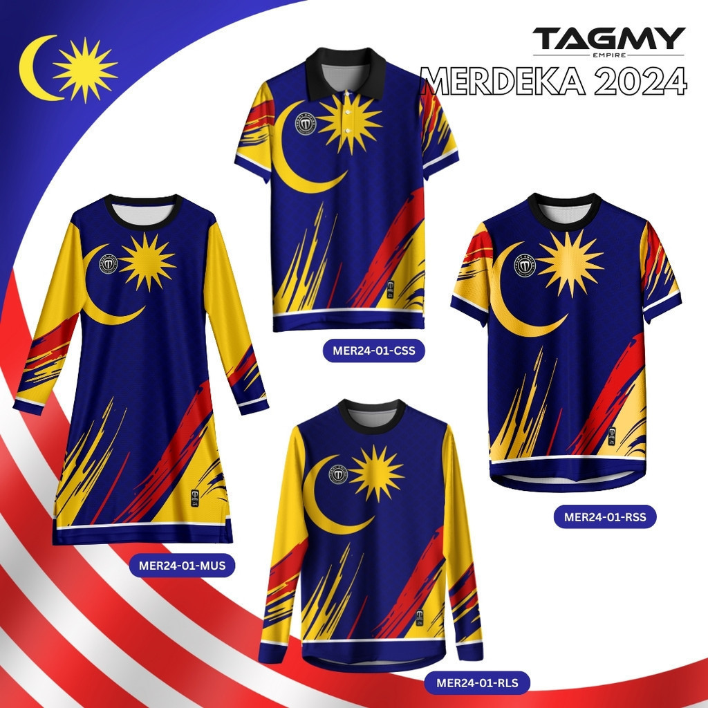 Merdeka 67 Tahun 2024 Sublimation Tshirt | Baju Merdeka 2024 MERDEKA ...