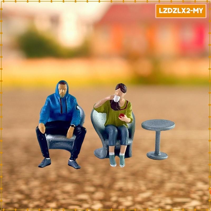 [Loviver] 1/64 Scale Miniature Figure Fairy Garden Dioramas Miniature ...