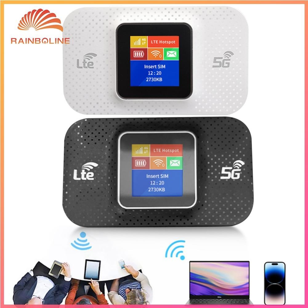 Rain 4G Lte WIFI Router Sim Card Slot Wireless Router 3650mAh Portable ...