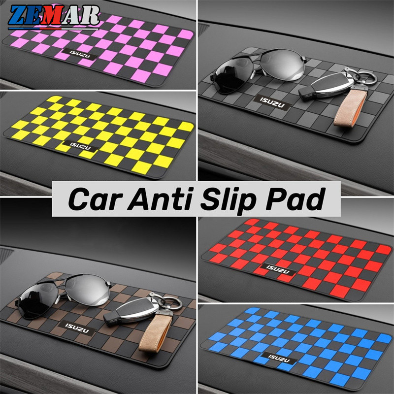 ISUZU New Car Dashboard Anti Slip Pad Silicone Plaid Instrument Panel ...