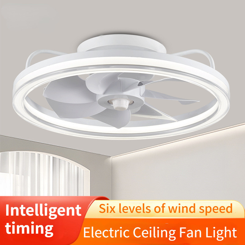 Intelligent Remote Control LED Ceiling Fan Light Modern Bedroom Fan ...