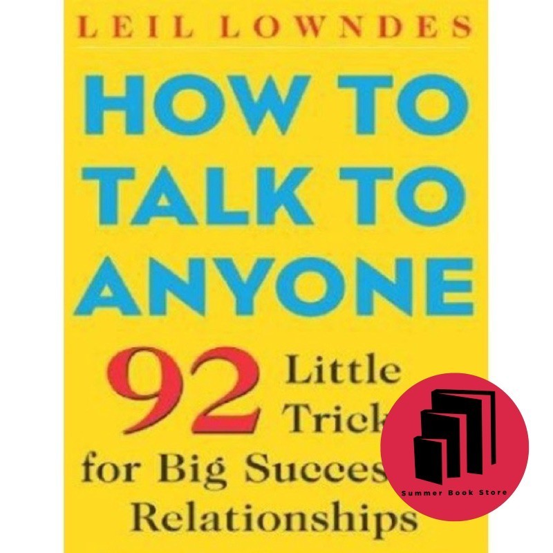 How to Talk to Anyone : 92 Little Tricks for Big Success in Relationship | Shopee Malaysia