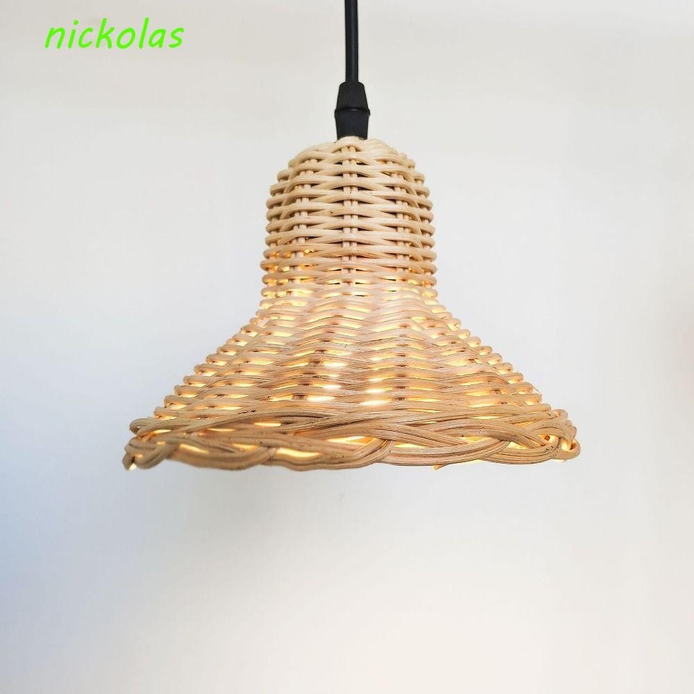 NICKOLAS Woven Lampshade, Rattan Modern Chandelier Light Cover, Party ...