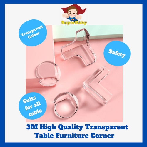 3M High Quality Transparent Table Furniture Corner Edge Guard Safety ...