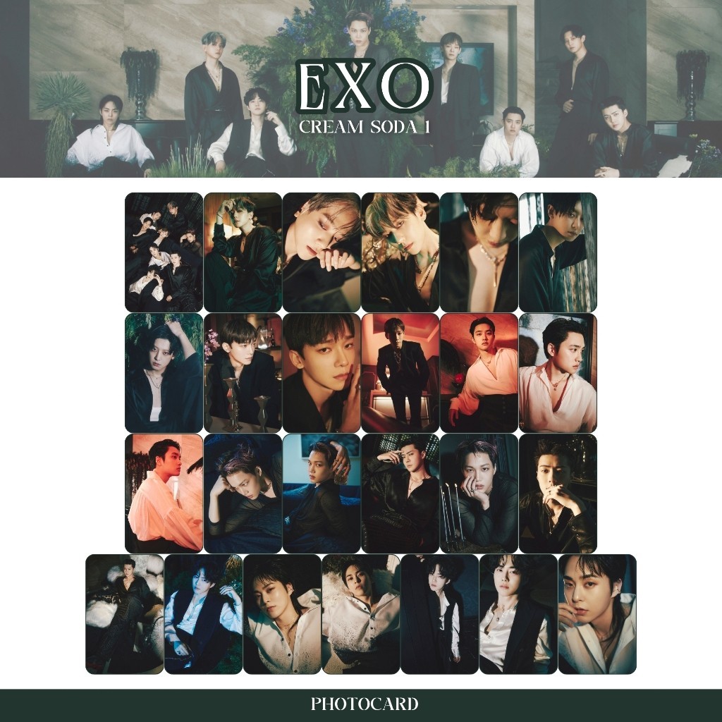 Photocard EXO EXIST ROUNDED (PRICE 25 PCS + LAMINATED) KPOP CARDS IDOL ...
