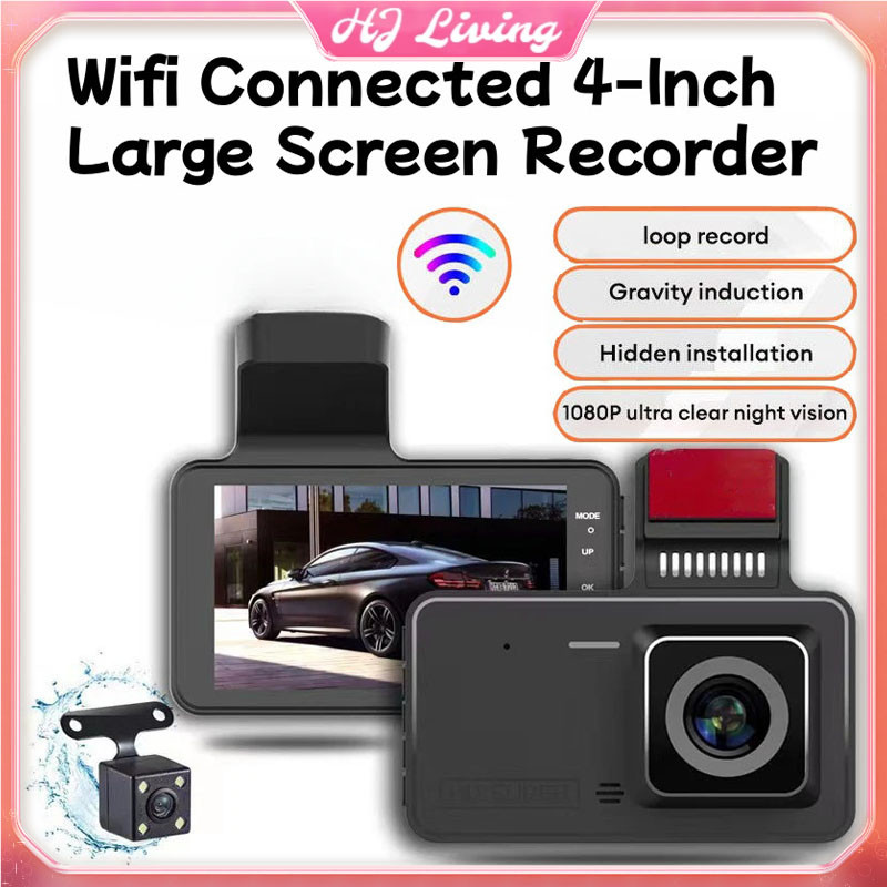 Dash Camera Car G-Sensor Cam Night Vision Cam Dual Lens Black Box ...