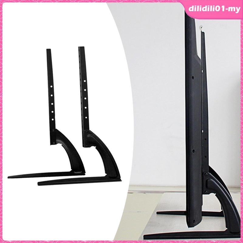 [DilidilidaMY] TV Stand Mount, Table Supports Up to 45kg, Black Weight ...