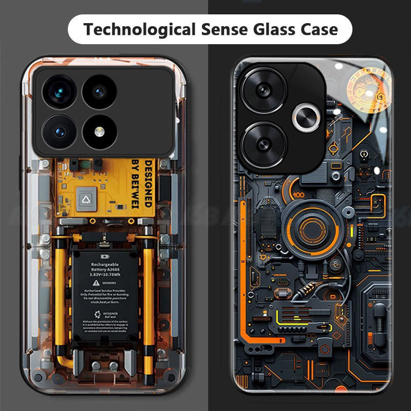 POCO F6 F5 X6 M6 C75 Casing POCO X7 F6 F5 X6 M6 Pro Casing Shockproof ...