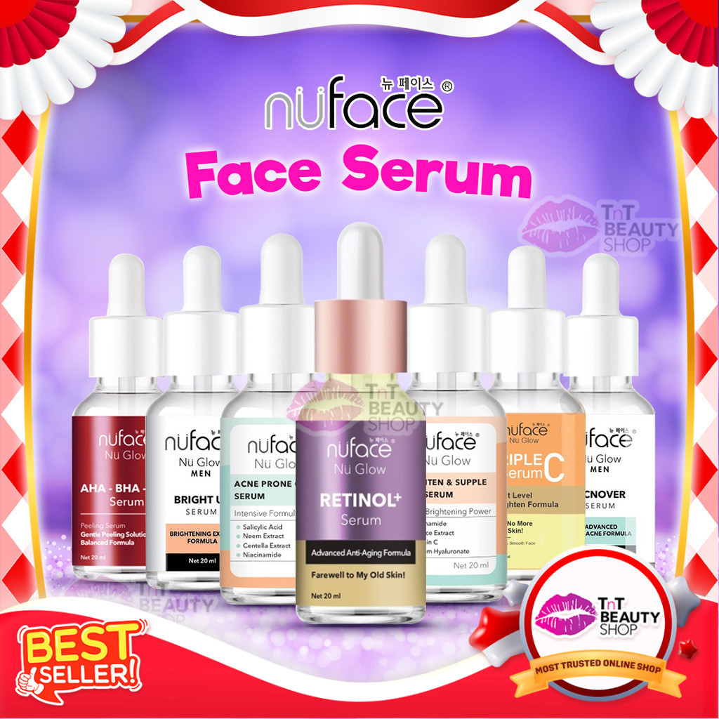 Nuface Nu Glow Face Serum - Brighten & Supple - Acne Prone Care - 20ml ...