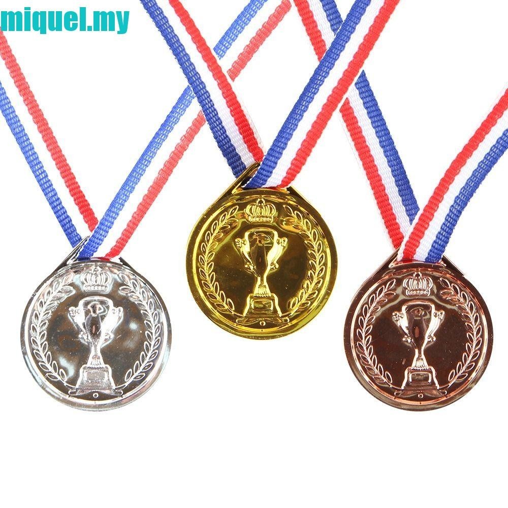 MIQUEL Gold Silver Bronze Medals, Winner Reward Sports Game Children's ...