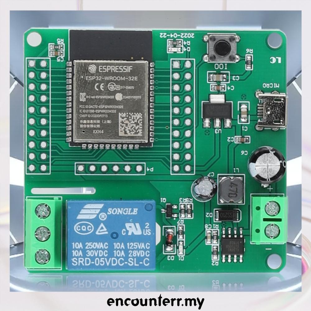 [encounterr.my] ESP32 ESP32-WROOM Development Board 1/2/8 Channel ESP32 WIFI BT BLE Relay Module ...