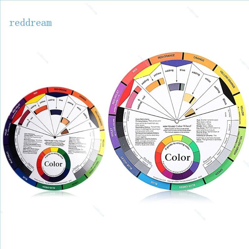REDD New Paper Card Design Color Mixing Wheel Ink Chart Guidance Round ...