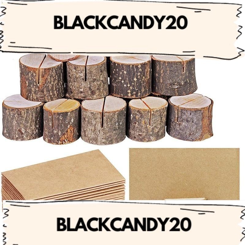 1pcs Wood Cylindrical Stakes Notes Folder Veneer Stump Clip Crafts ...