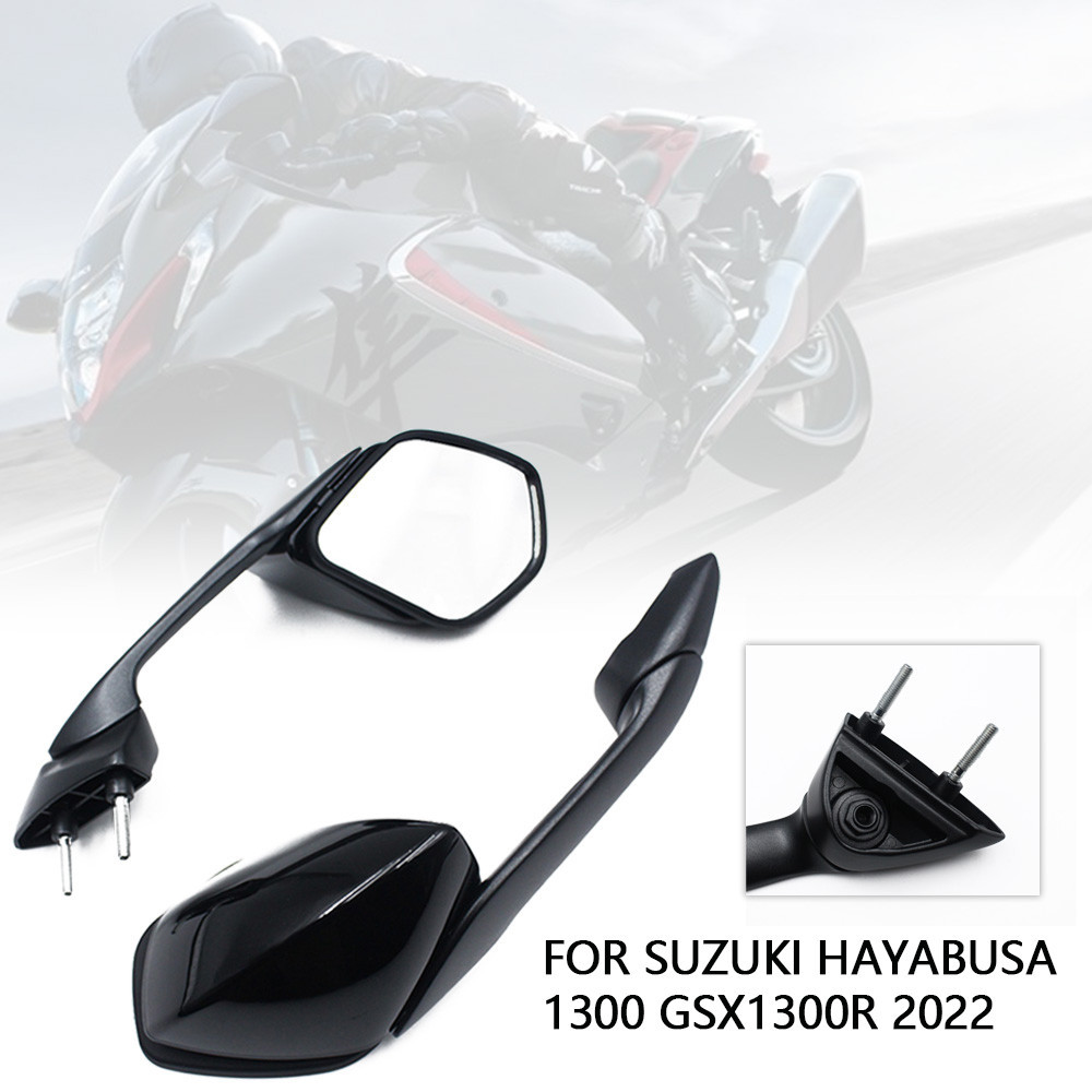 Motorcycle Left & Right Side Rear View Mirrors for Suzuki HAYABUSA 1300 ...