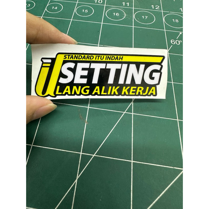 Sticker Standard Itu Indah Setting Lang Alik Kerja | Shopee Malaysia