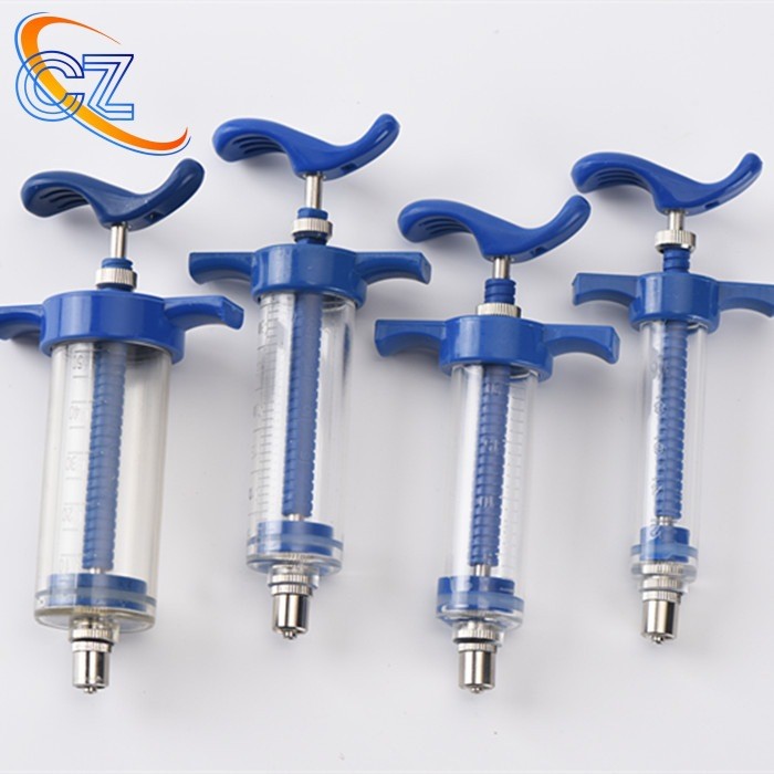 10ml 20ML 30ML 50ML Animal Syringe TPX Blue Adjustable Syringe Reusable ...