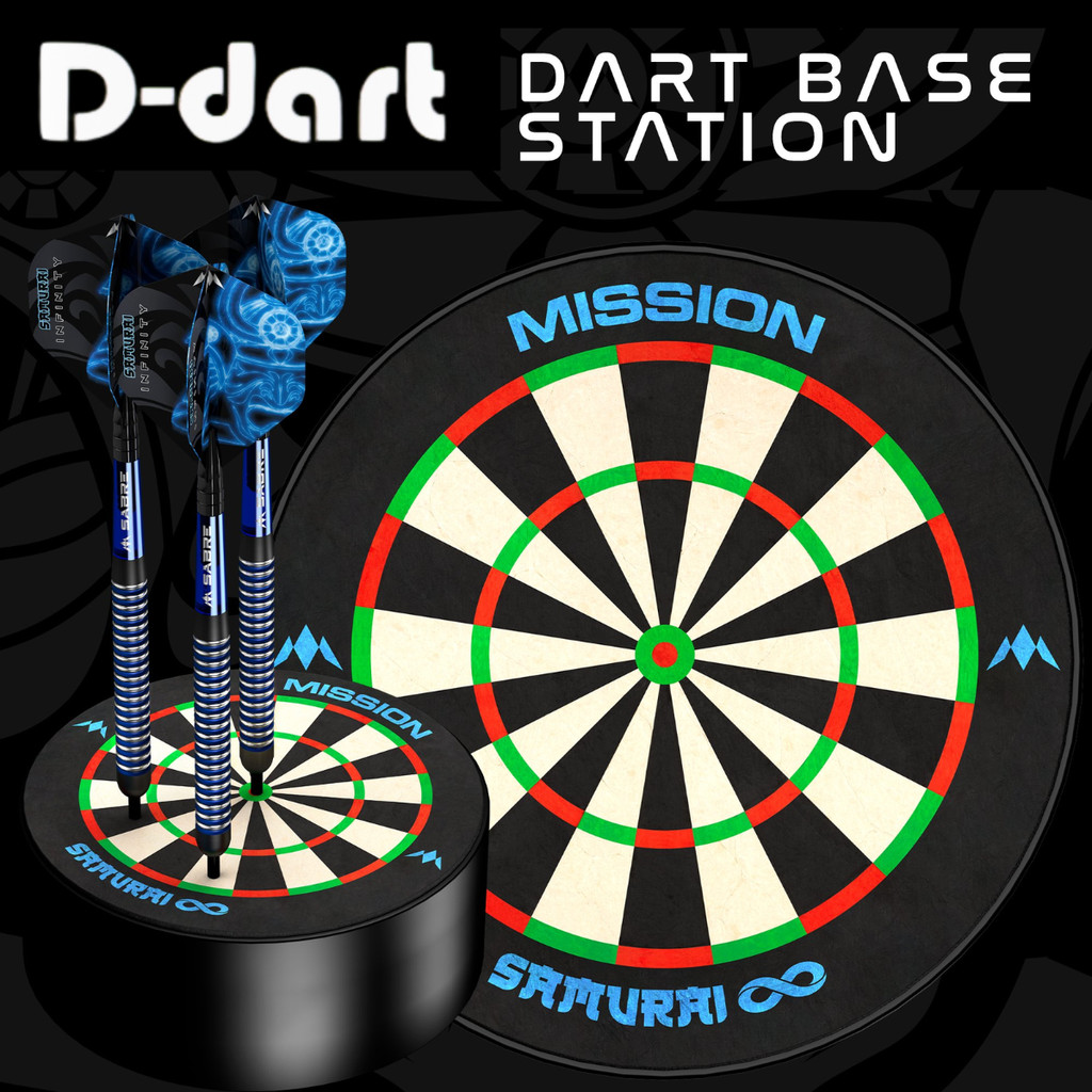 MISSION DARTS ACCESSORY - SAMURAI INFINITY DART BASE STATION MINI SISAL ...