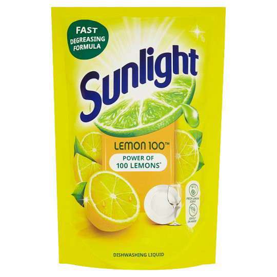 SUNLIGHT Lemon Lime Extra Nature Dishwashing Liquid Refill Pack 700ML ...
