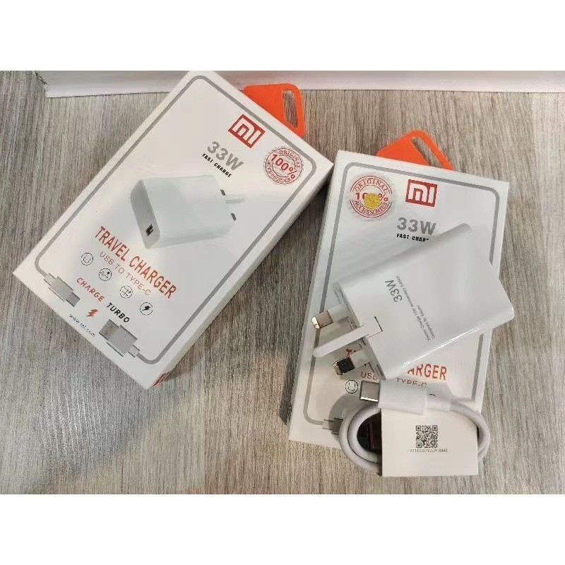 XiaoMI 33W Turbo Fast Charger 33W With 6A TYPE-C USB Cable &Adapter For ...