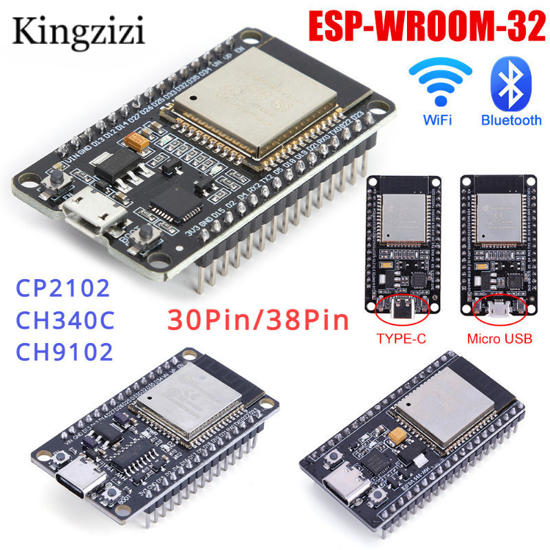 ESP32 Development Board TYPE-C USB MICRO USB CP2102 CH9102X CH340C WiFi+Bluetooth Ultra-Low ...