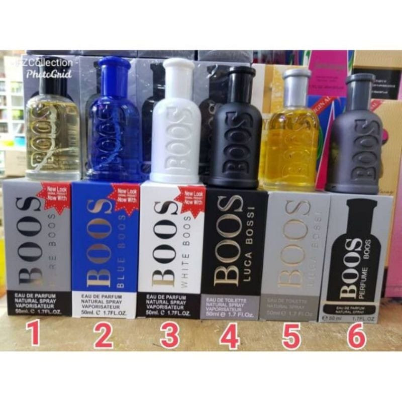50ML MEN BOOS EAU DE TOILETTE & EDP PARFUM FOR MEN PERFUME LUCA BOSSI PARFUM ( MINYAK WANGI ...