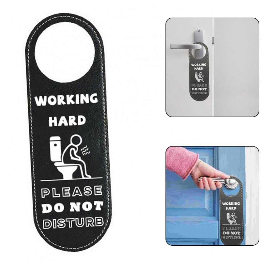 Do Not Disturb Sign Front And Back Sides Sleek Design Strong PU ...