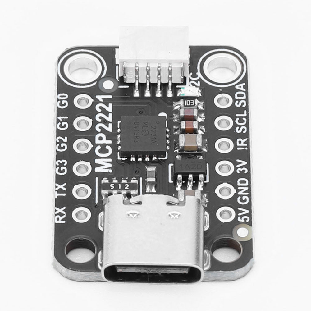 Useful MCP2221A USB To GPIO Module Board ADC I2C for Adafruit Stemma QT/Qwiic DE ...