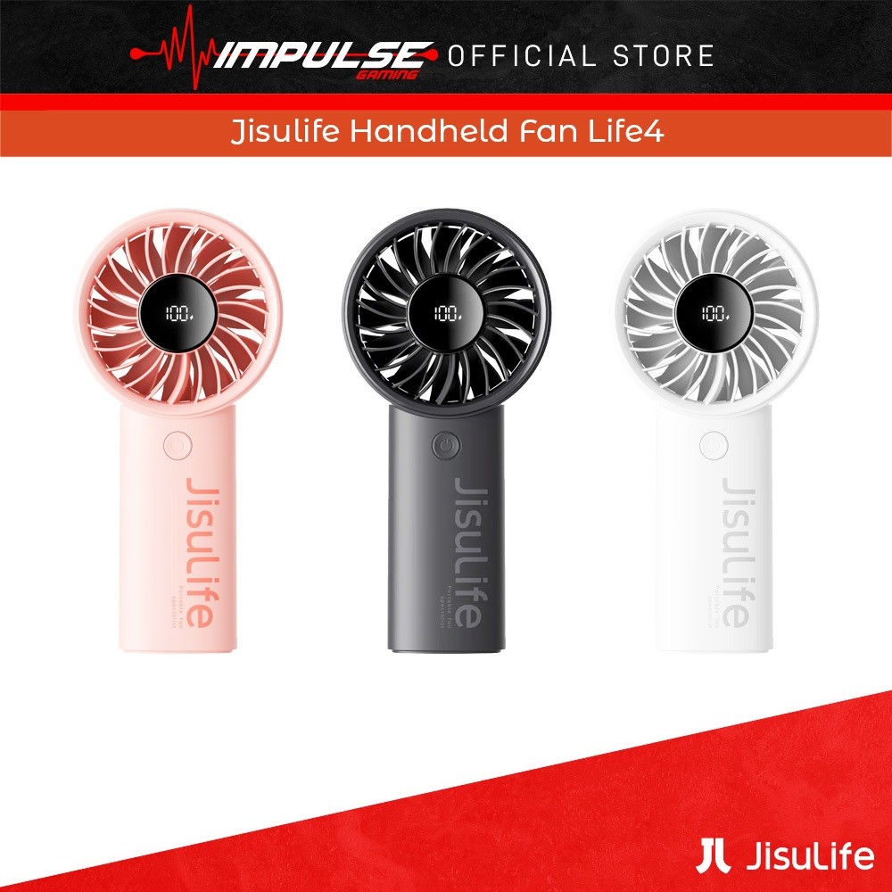 Jisulife Handheld Fan Life 4 (3600mAh) - Black/Grey/Pink | Shopee Malaysia