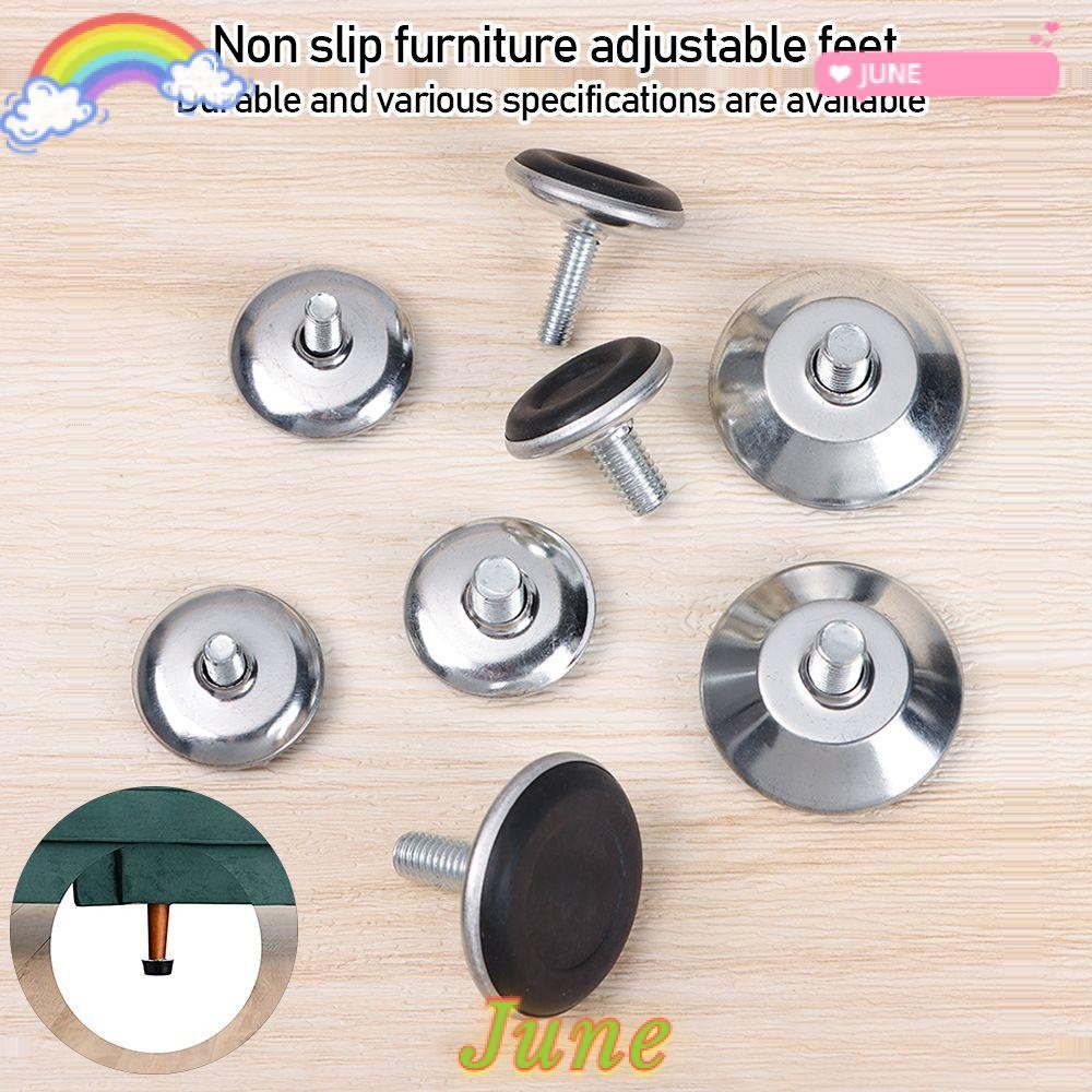 JUNE1 10Pcs Furniture Adjustable Bolt Adjustable Levelers Screw Table ...
