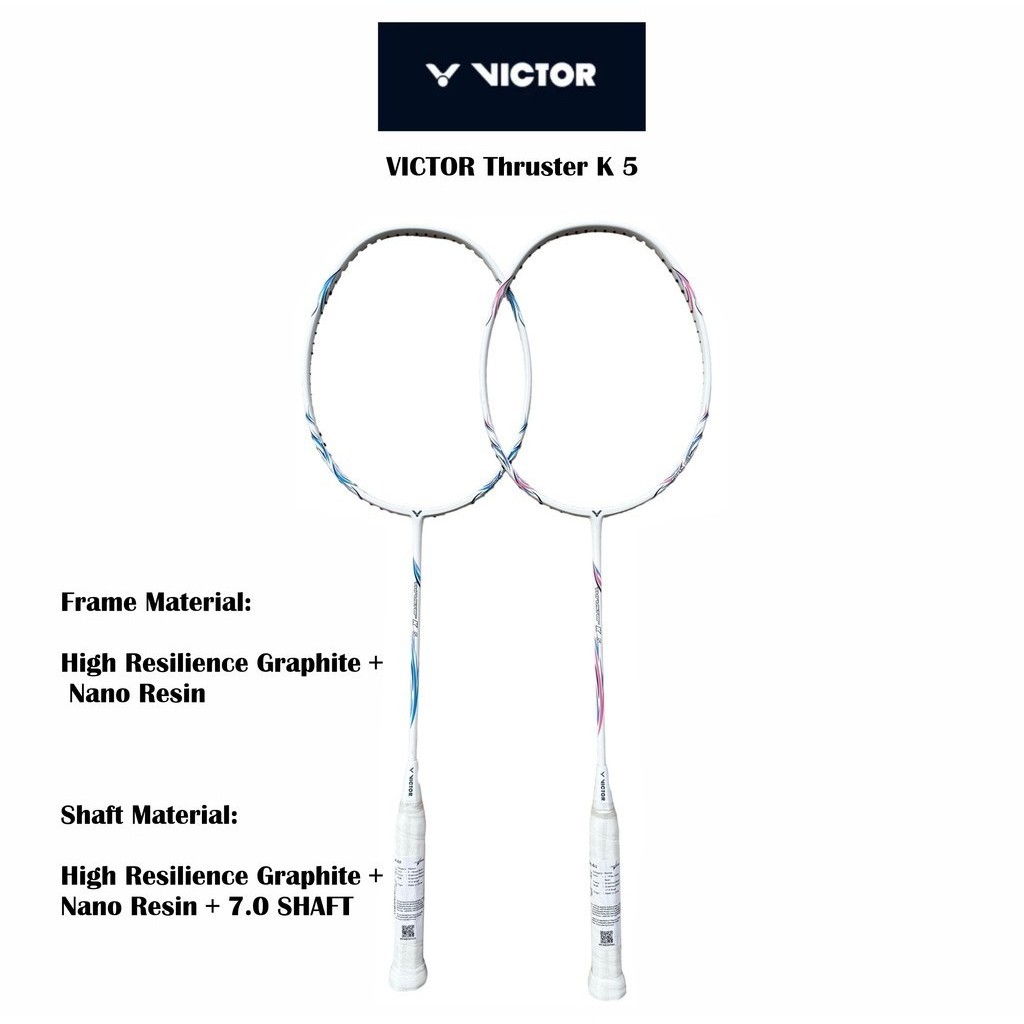VICTOR Thruster K 5 Badminton Racket (FREE String + Grip) | Shopee Malaysia