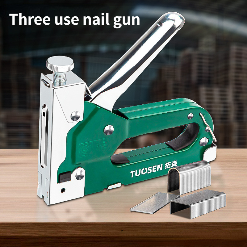 [new] Tuosen Heavy Duty 3 In 1 Multitool Nail Staple Metal Gun Stapler ...
