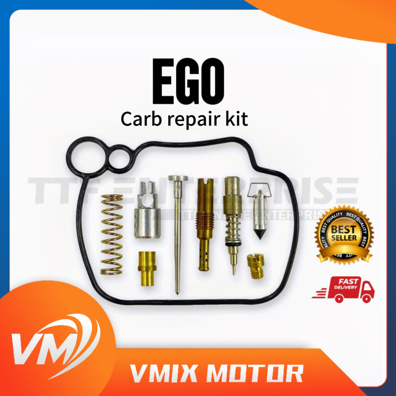 YAMAHA EGO CARB REPAIR KIT (A) CARBURETOR KIT SET STANDANRD EGO V1 ...