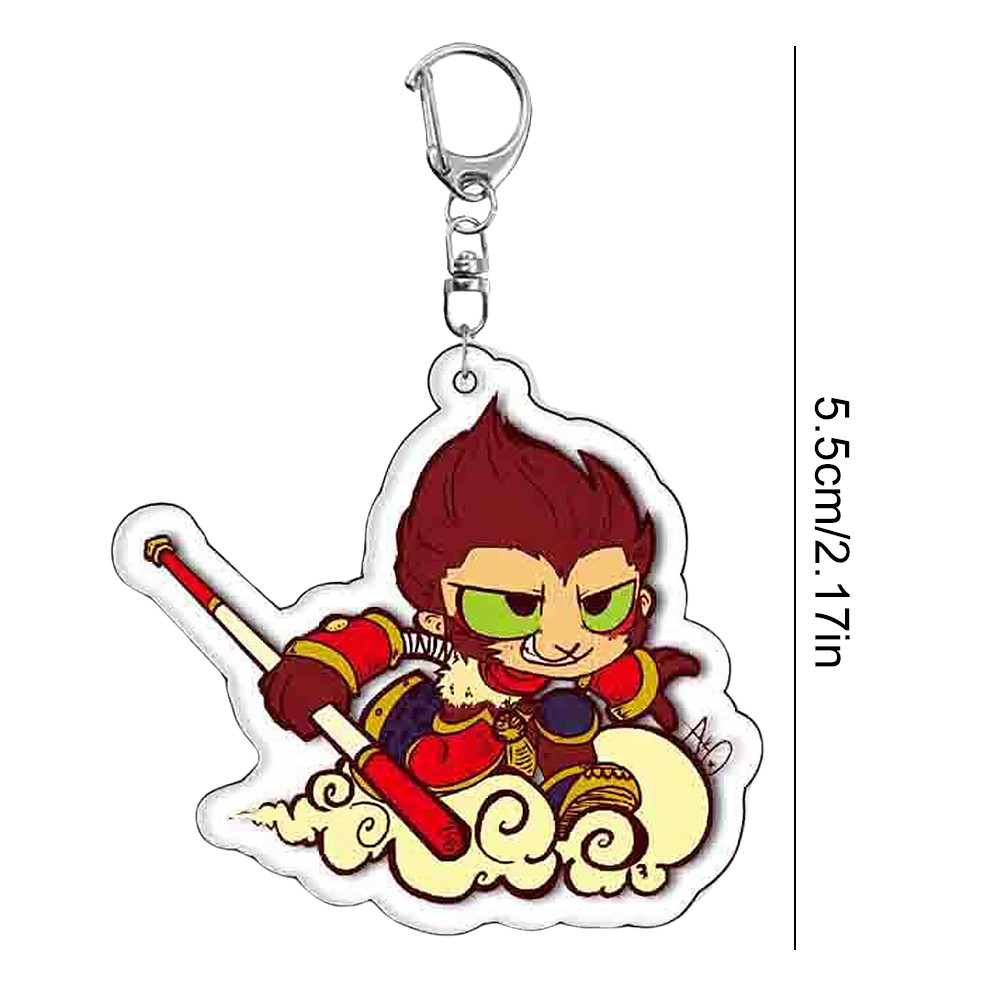 lotsofgoods Chinese Action Game WuKong Keychain Acrylic Sun Wukong Car ...