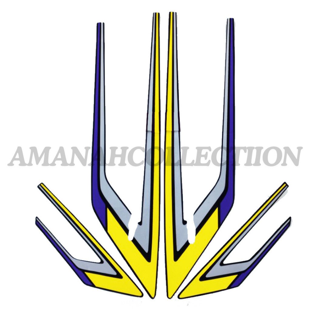 Gl 100 1984 Standard STRIPING Sticker FULL SET Of Quality STRIPING ...