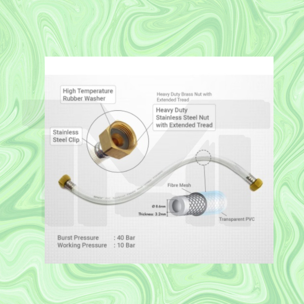 SUS 304 Stainless Steel Flexible Hose Premium / PVC Flexible Connection ...