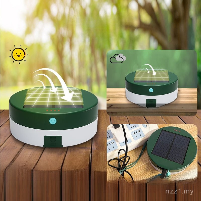 Lampu perkhemahan tenaga solar rentetan lampu simpanan luar khemah ...