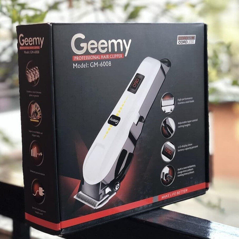 **Gemei Geemy GM 6008 Rechargeable Hair Clipper & Trimmer: Professional Shaver for Men, Women ...