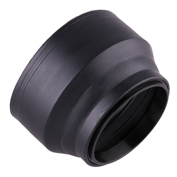 Three-purpose Folding Rubber Hood Wide Angle/Standard/Telephoto 49/52/55/58/67/72/77/82mm ...